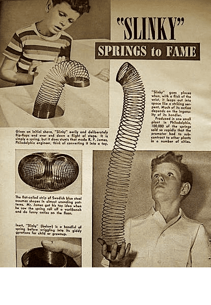 SLINKY - A PHENOMENAL TOY THAT ENRICHED ITS INVENTOR AND WHICH HE ...
